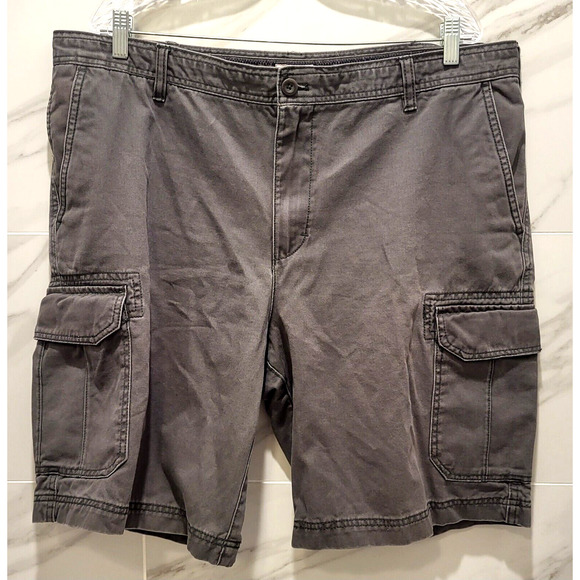 Izod | Shorts | Izod Gray Cargo Shorts 7 Pockets Mens 4 Cotton Made In ...